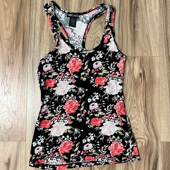 Tops | Rose Tank Top | Poshmark